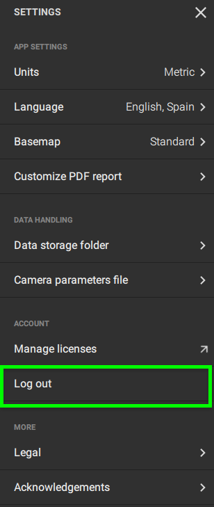 Device deactivation - PIX4Dfields